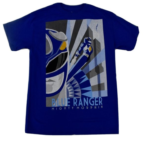 Power Ranger | Shirts | Mighty Morphin Power Rangers Mens Blue Ranger ...
